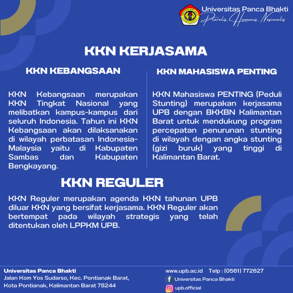 Pengumuman KKN Tahun 2023 | UNIVERSITAS PANCA BHAKTI